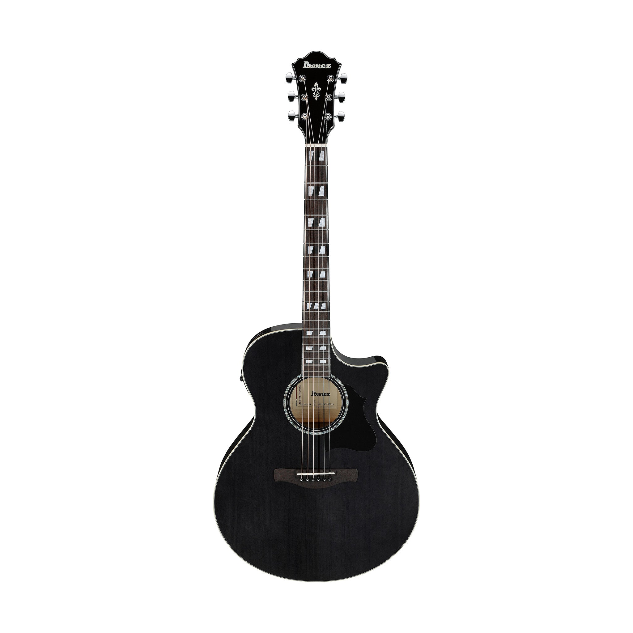 Ibanez AE170-TBK Acoustic Guitar, Transparent Black – Swee Lee Singapore