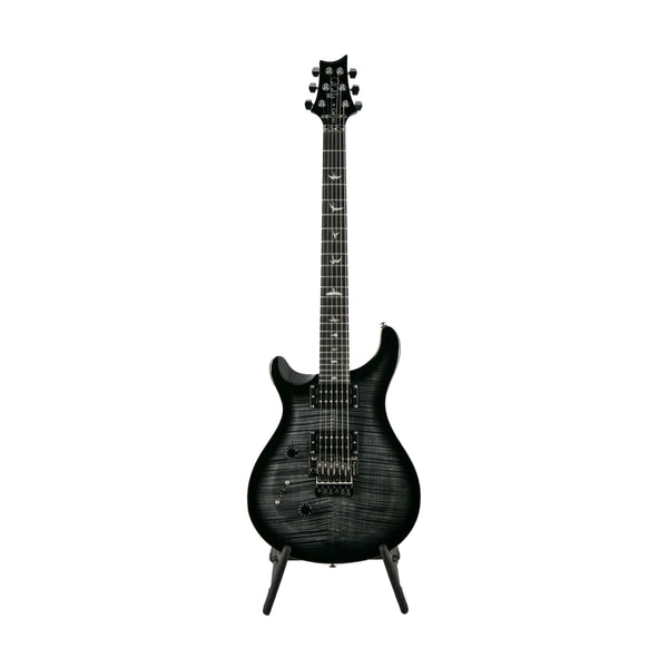 PRS SE Custom 24 Floyd Left-Handed Electric Guitar, Charcoal Burst ...
