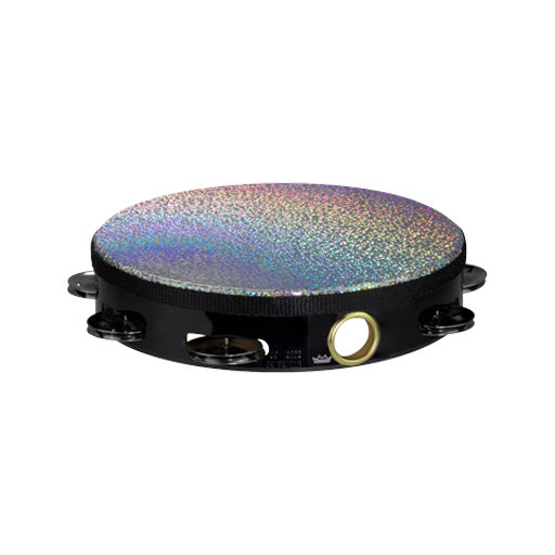 Remo TA-4108-46 8inch Sparkle Tambourine, Single Row Jingles, Black ...