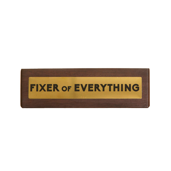 Boxer Wooden Desk Sign - Fixer Of Everything – Swee Lee Singapore